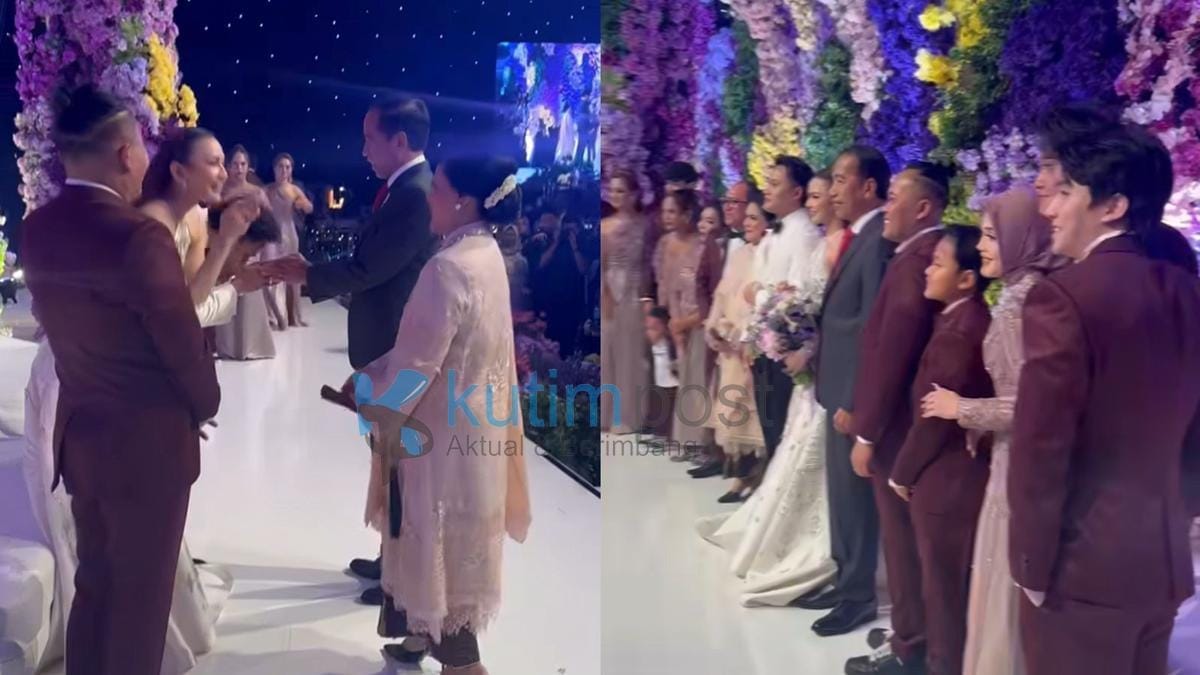 Momen Presiden Jokowi dan Iriana Hadiri Resepsi Pernikahan Rizky Febian ...